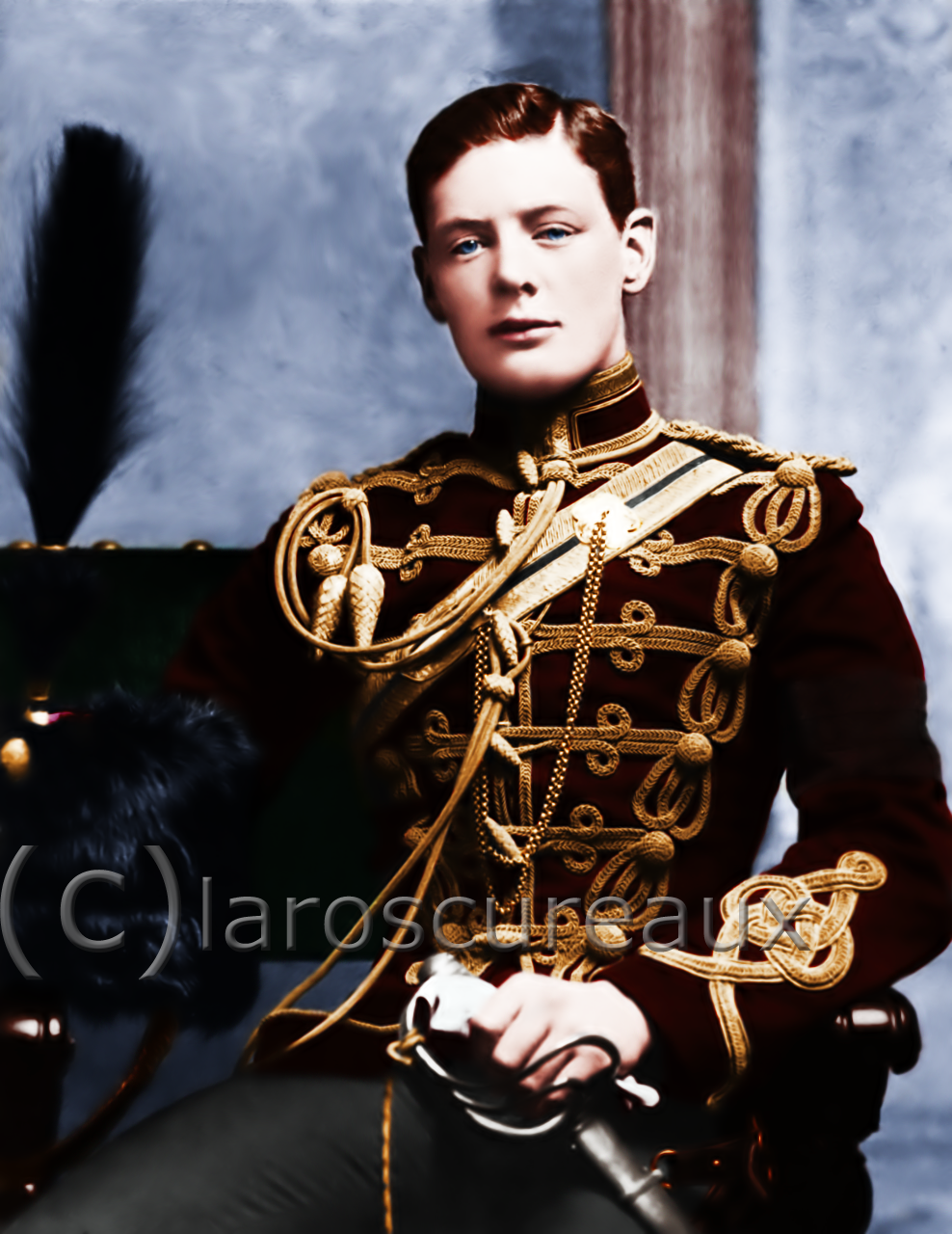 Claroscureaux Deux: Winston Churchill, 1893