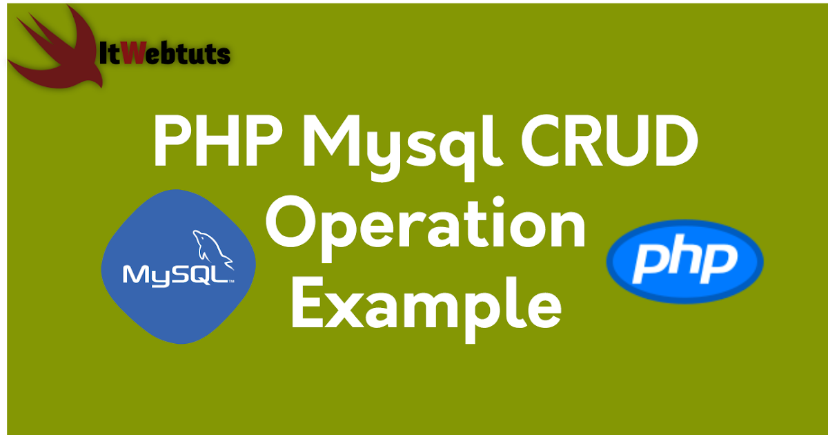 Php Mysql Crud Operation Example 9706