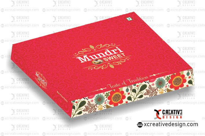 [Free] Sweet Box Design or Mithai Box cdr file - XCreativeDesign