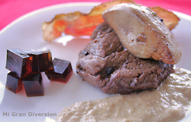 SOLOMILLO CON FOIE Y GELATINA DE PEDRO XIMENEZ - Mi Gran Diversión