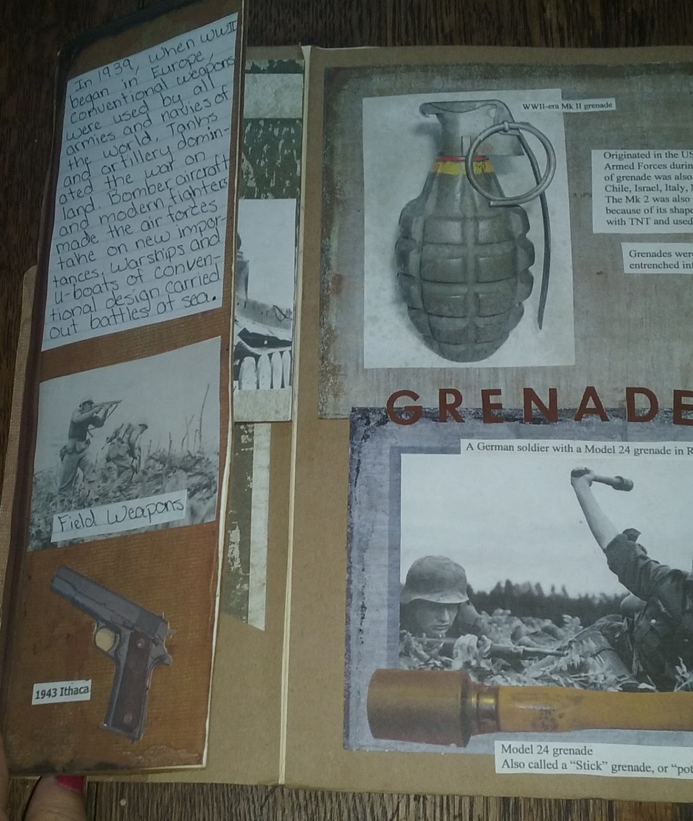 The Many Hats of M.E.L.: Manila folder lapbook WWII school project