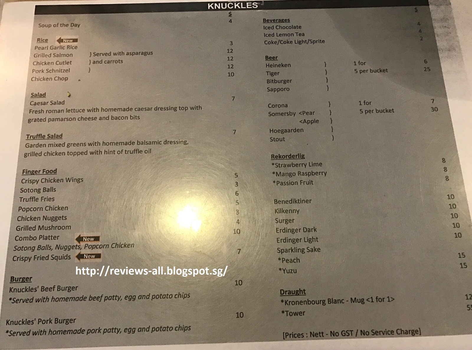 We'll Tell You - A&W Couple's Blog: Knuckles Bistro (Singapore ...
