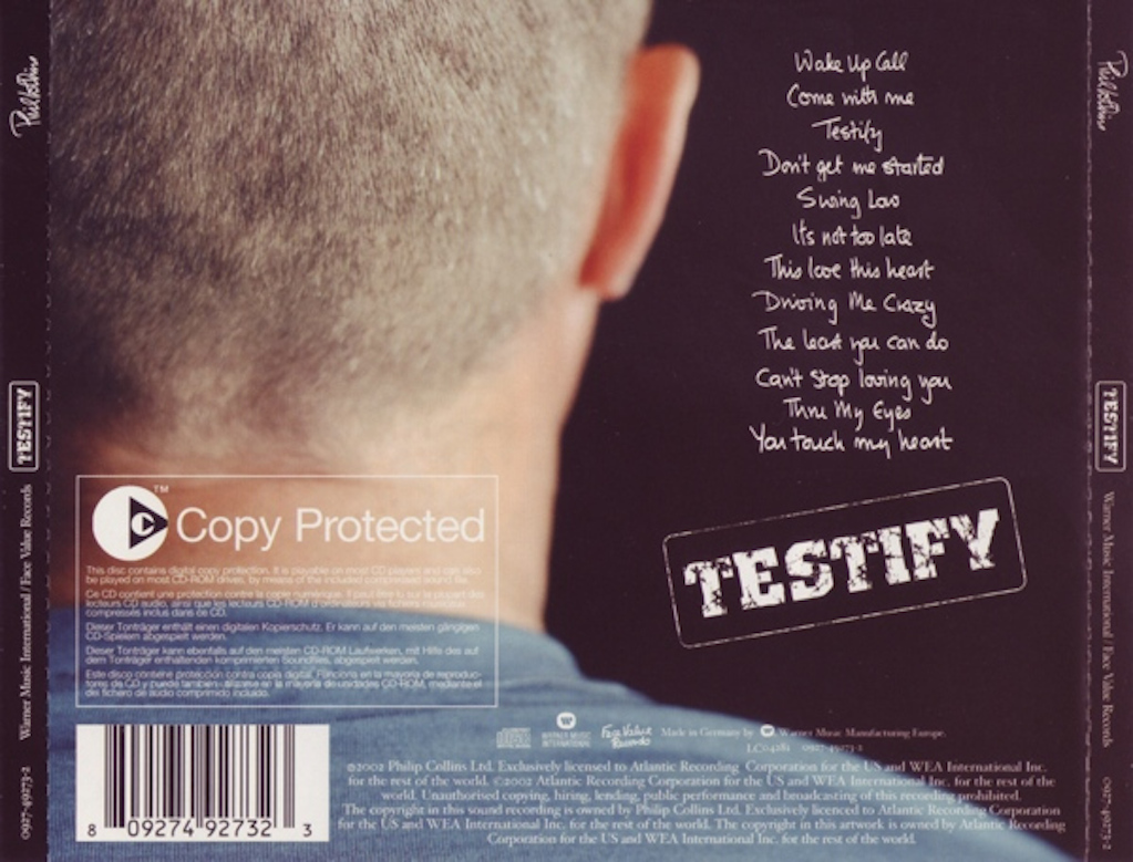 Classic Rock Covers Database: Phil Collins - Testify (2002)