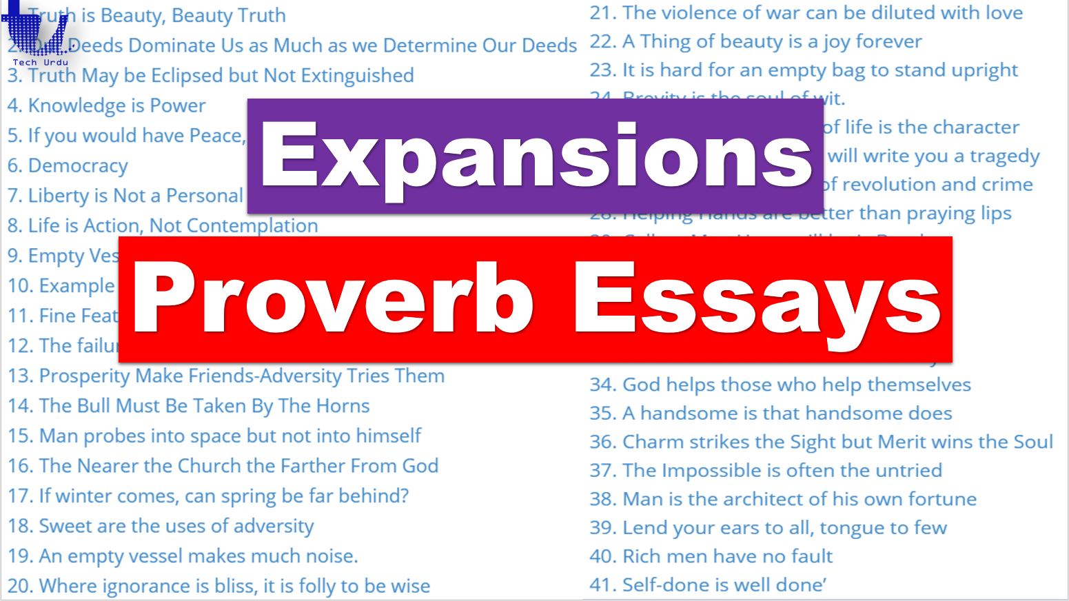 Proverb Expansions & Essays (for all Competitive Examinations ...