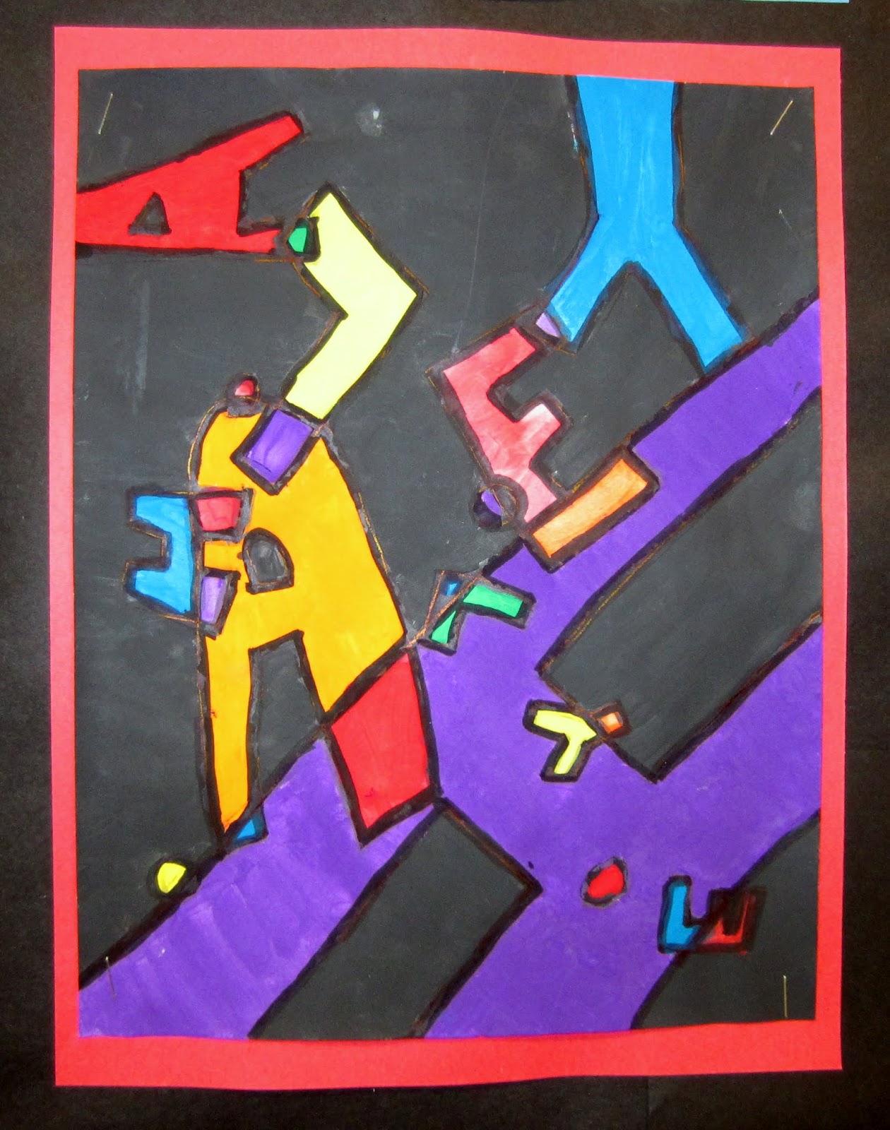 Mrs. Art Teacher!: Hidden names painting