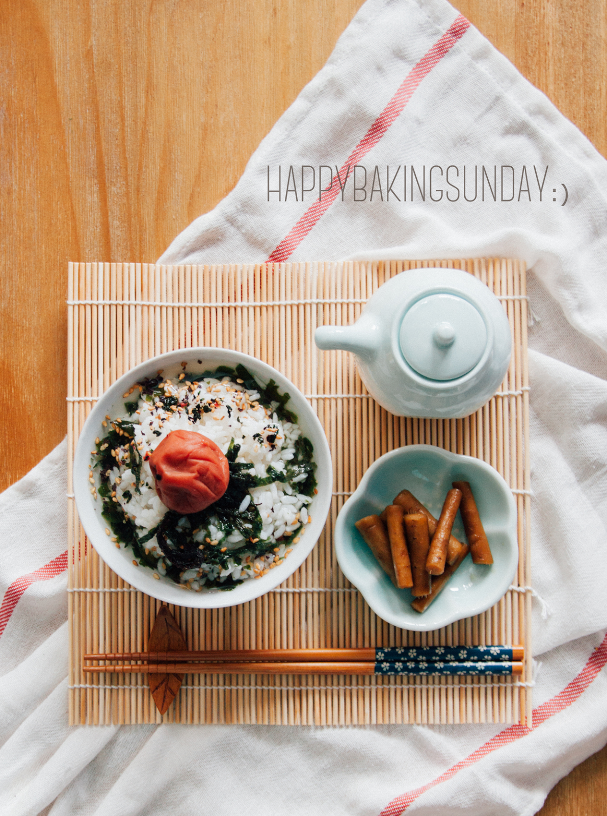 Ume Chazuke/ 梅茶漬飯/ 梅茶漬け | Happy Baking Sunday//