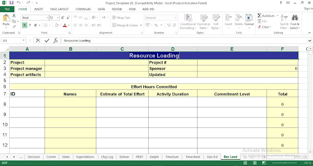 Project Management Template Excel