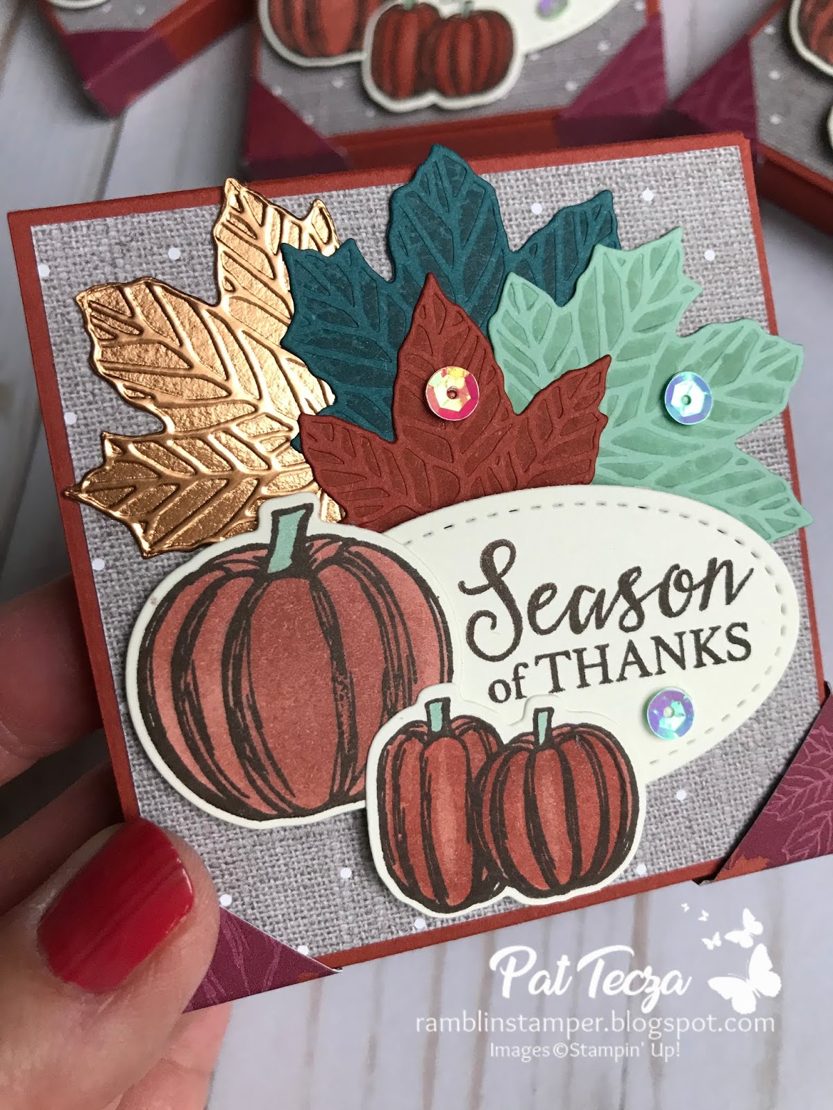 Ramblin' Stamper: Merci Chocolate Treat Holder for Fall