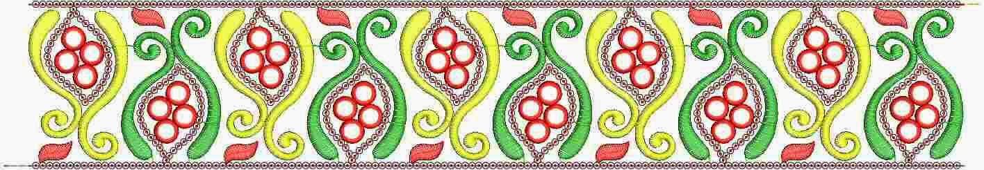 Embdesigntube: Colorful And Fancy Lace Border Designs