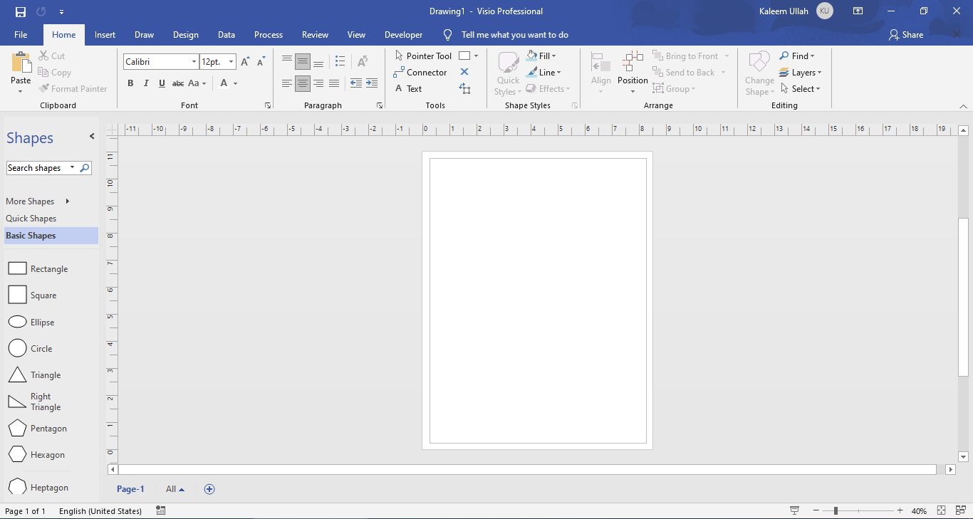 How to find Basic shapes in Visio 2019 (Benefits of Basic Shapes)