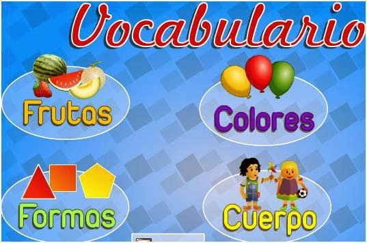 Infantil Recursos Tic- Educación: Aprende nuevo vocabulario