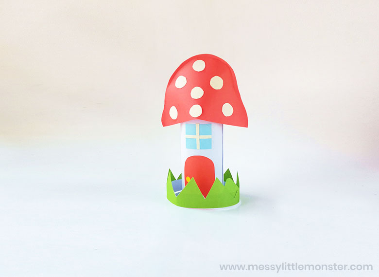 Mushroom Fairy Garden House Craft - Messy Little Monster