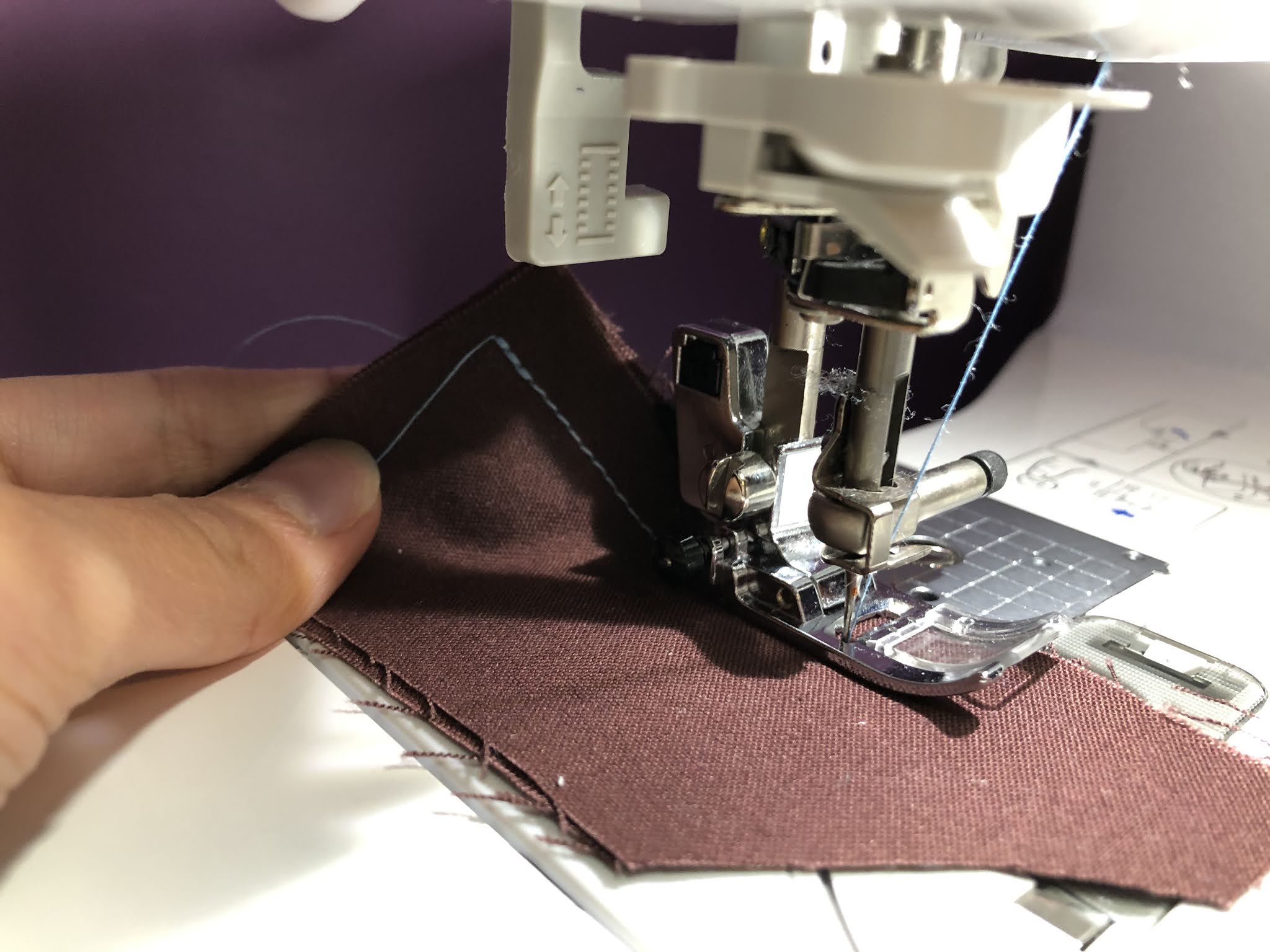 Learning To Sew: Sewing A Straight Line On Fabric