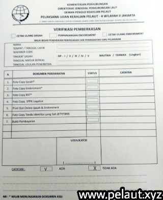 2. Siapkan persyaratan cetak Ulang ijasah (CoC) dan Endors (CoE)