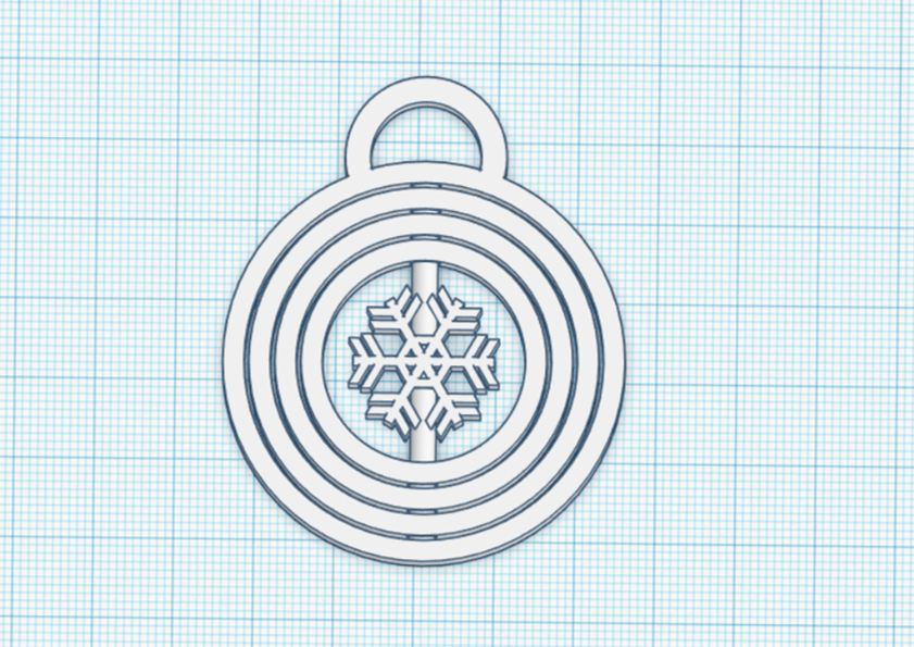 [ENG] TinkerCad (step by step) - Simple Christmas Ornament