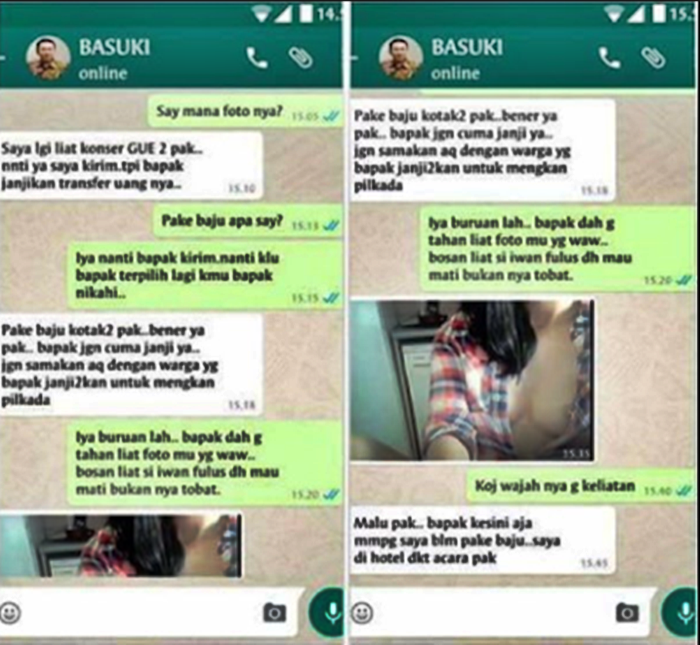 Gempar..! Tersebar Di Medsos, Isi Chat Soek Pak Ahok Dengan Seorang Gadis.. Mari Simak Sebelum ...