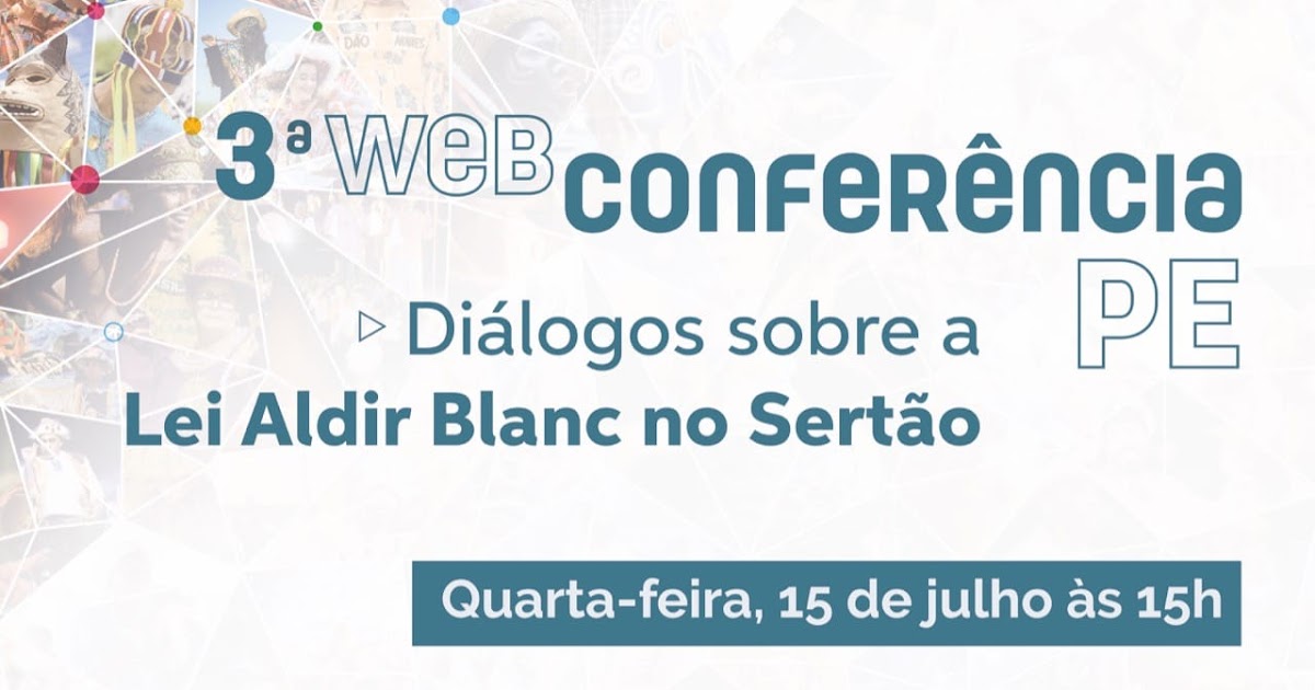 Secult-PE e Fundarpe promovem série de webconferências para dialogar ... Secult-PE e Fundarpe promovem série de webconferências para dialogar ...
