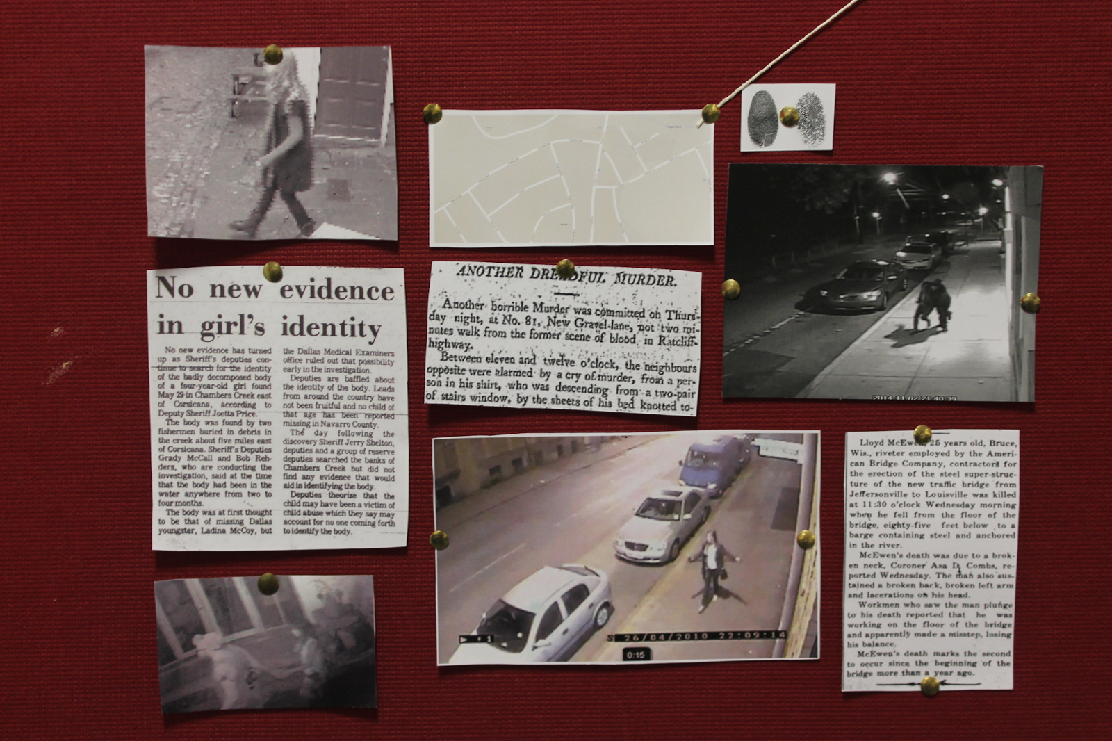 A2 Advanced Portfolio: Crime Scene Board