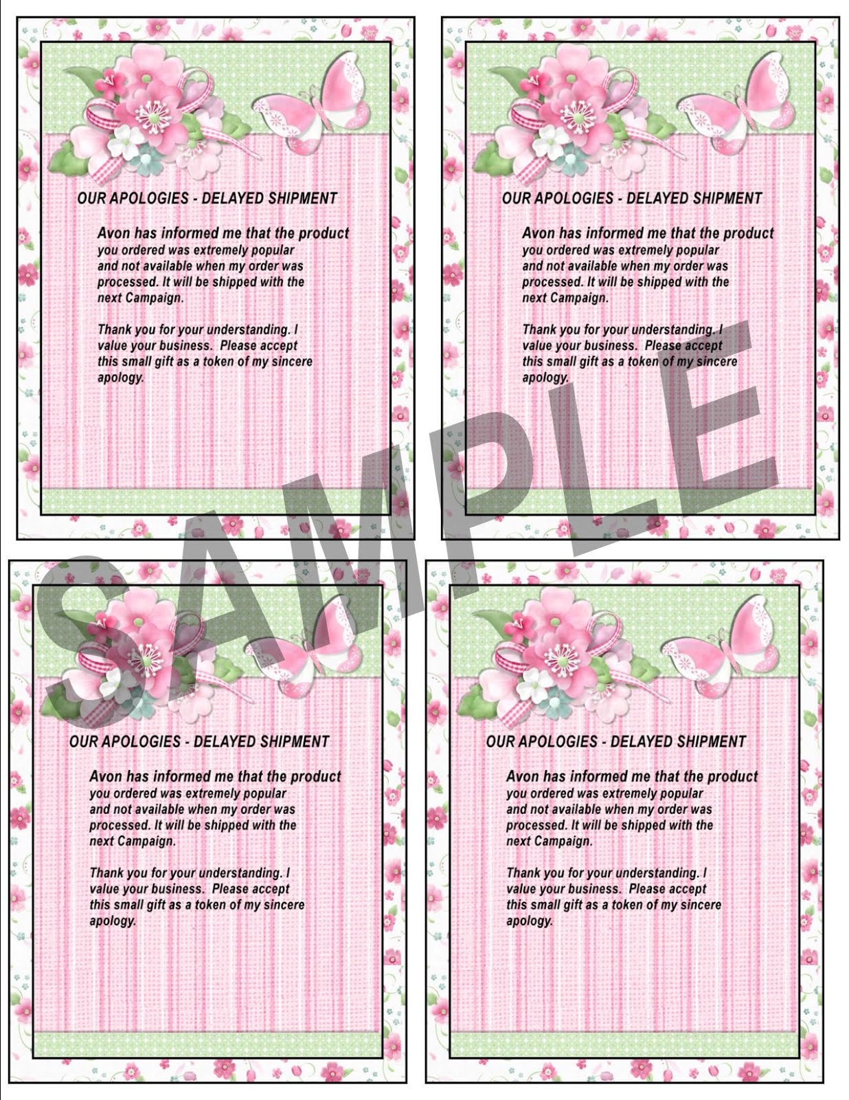 PAT'S CREATIONS: Order early