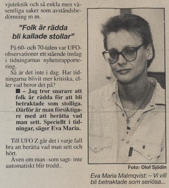 Håkan Blomqvist´s blog: Swedish Women Ufologists