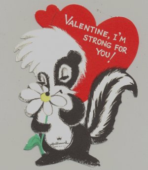PowerOfBabel: Love Stinks: The Skunk Valentine Card
