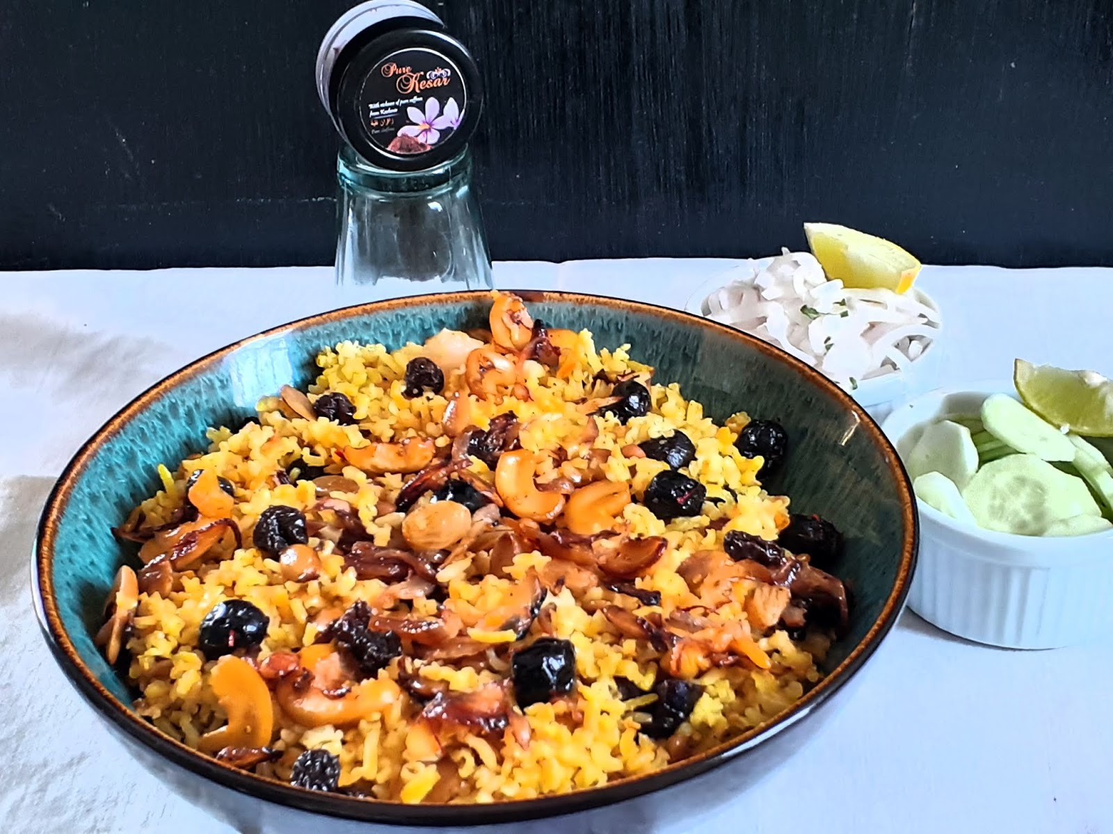 Hema's Musings: Zaffrani nuts and berry pulao