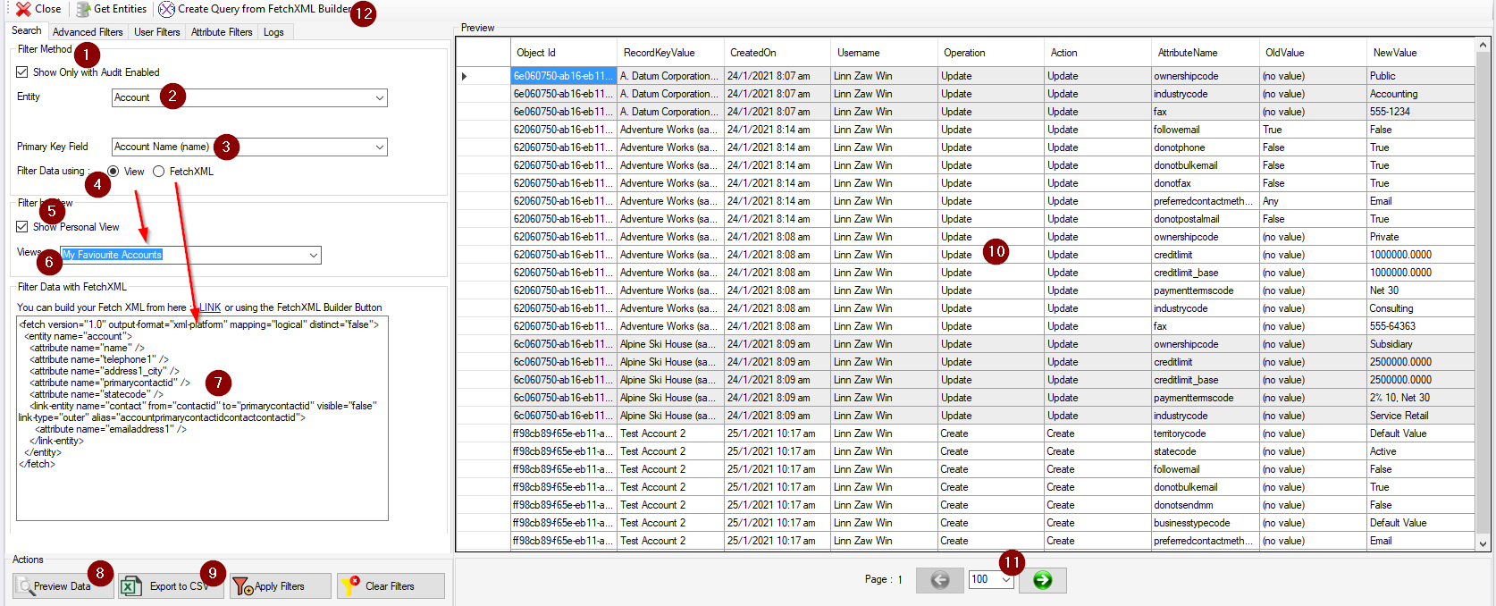 Audit History Extractor