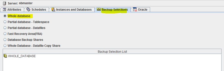 Remote Infrastructure Management: ORACLE RMAN Backup using NetBackup 8.1.2