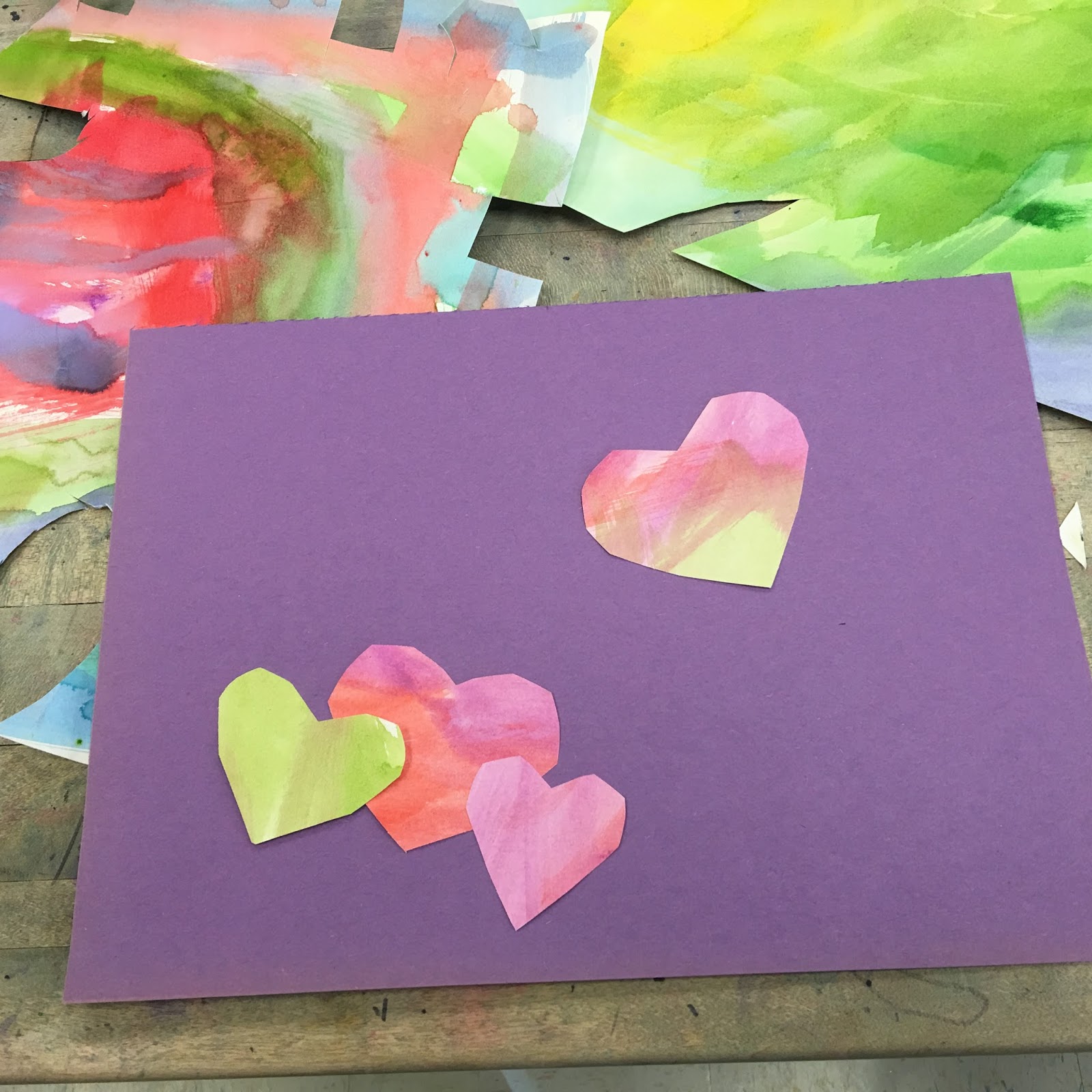 Art Room Blog: 3rd Grade Valentine's Day Cards On Music Sheets....