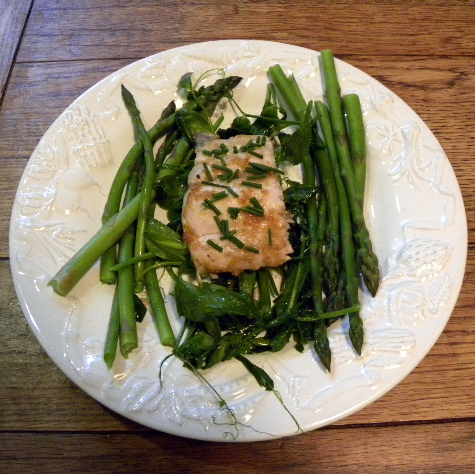 Cook's Cache: Ginger Lime Mahi-mahi with Pea Tendrils