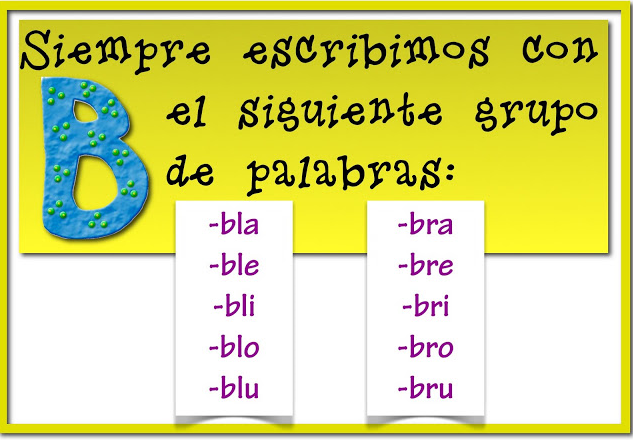 MI CLASE: 2º PRIMARIA: ORTOGRAFÍA BR- BL-