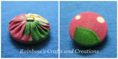 Rainbow's Crafts and Creations: How to Make a Fabric-covered Button ...