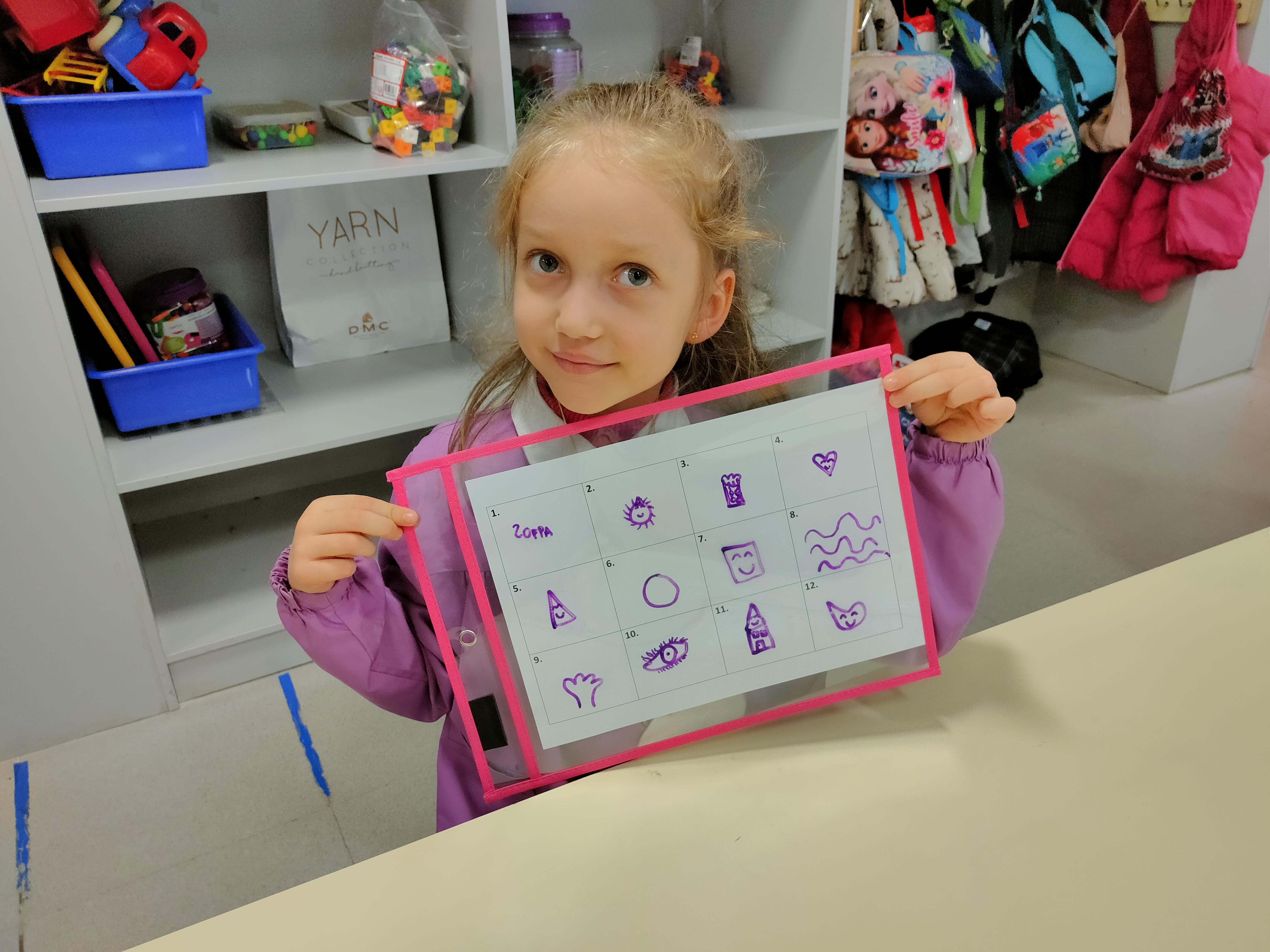 La pizarra de Lourdes: Dictado de dibujos