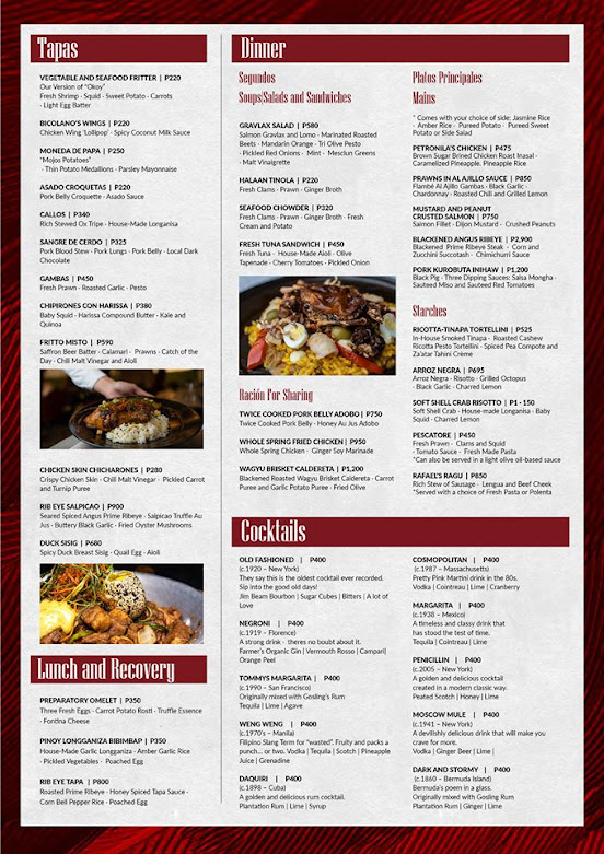 DUDE FOR FOOD: Dining in the Next Normal: Bringing the Rafael's Tapas ...