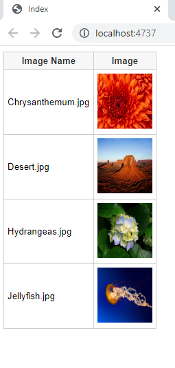 Return multiple images using ASP .NET Web API and display in ASP .NET ...
