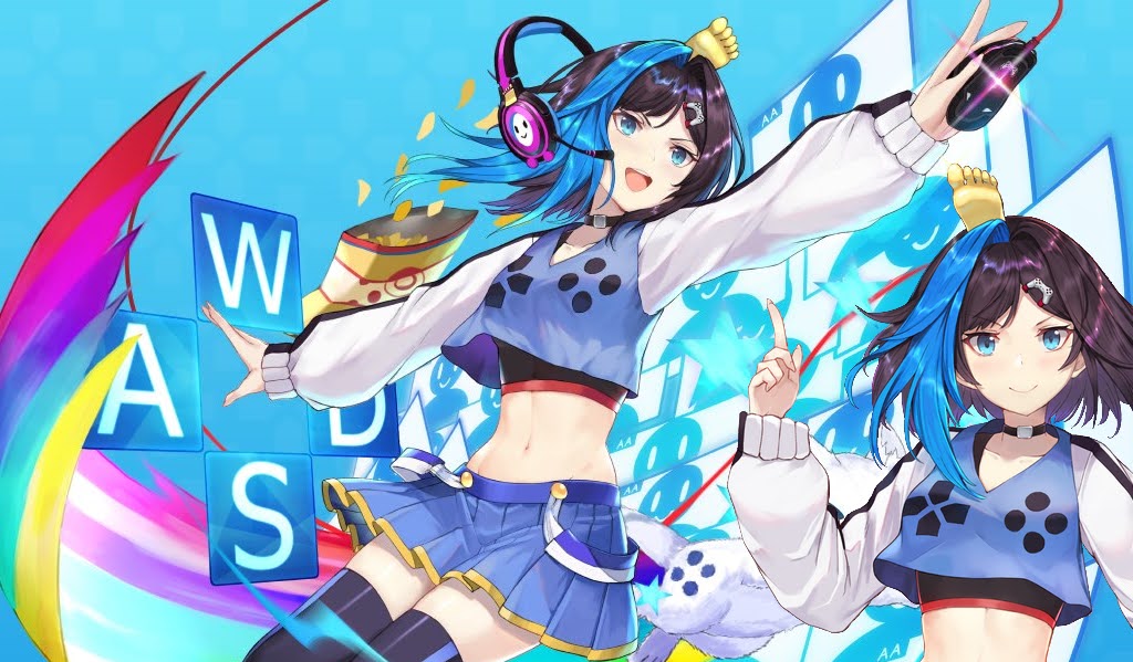 จาก มาสคอต เพจเกม สู่ VTuber แนะนำ บลูจัง Blu-Chan จากเพจ เกมเมอร์อมตีน