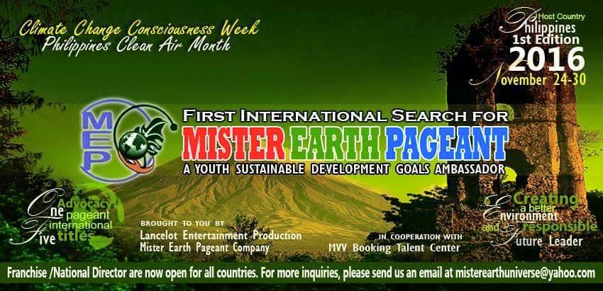 Mister Earth Pageant is set on November | Apollo Male Gods