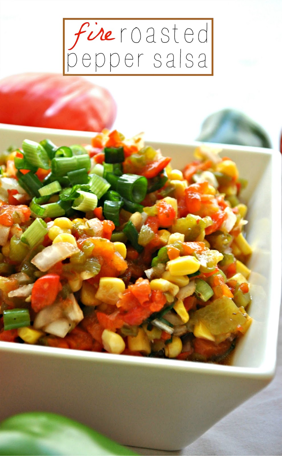 fire roasted pepper salsa - {fire}sta time! | Chow Creations