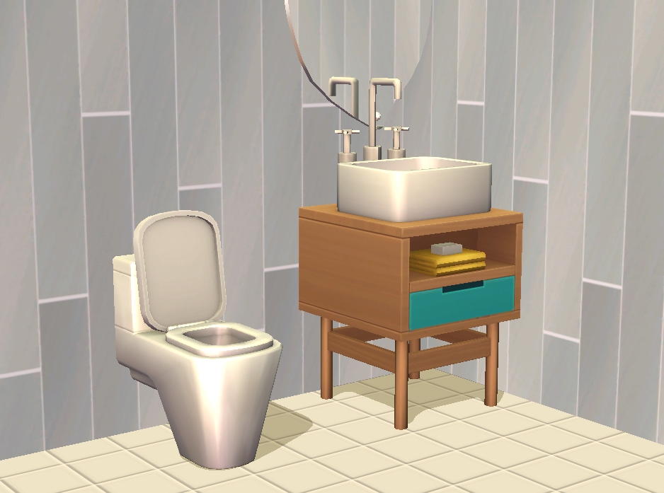 TheNinthWaveSims: The Sims 2 - The Sims 4 Tiny Living Sink & Loo For ...