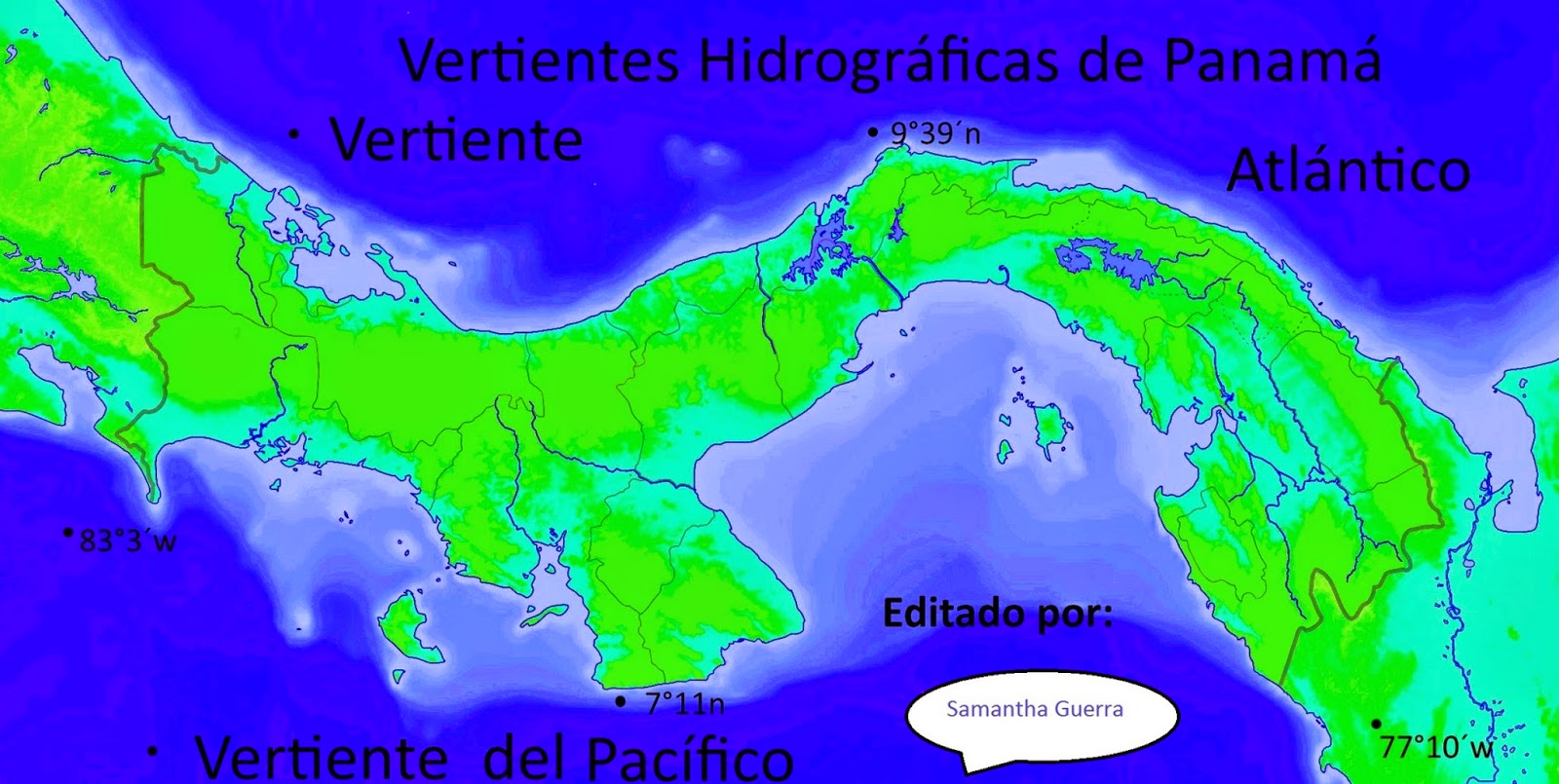Samantha Guerra-UDELAS: Vertientes Hidrográficas de Panamá