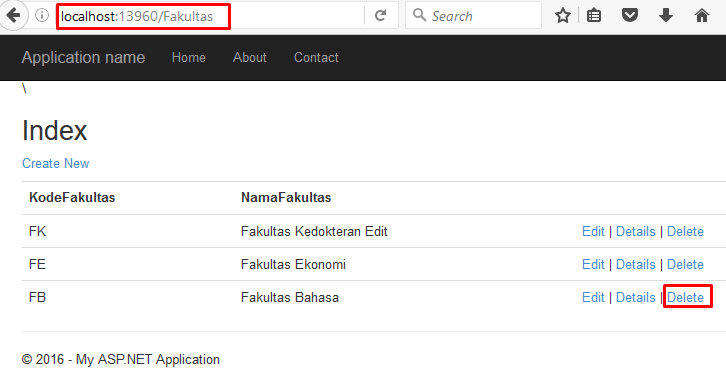 Kode Dot Net: ASP.NET MVC 5 - [Part 09] Menghapus Data Dari Database