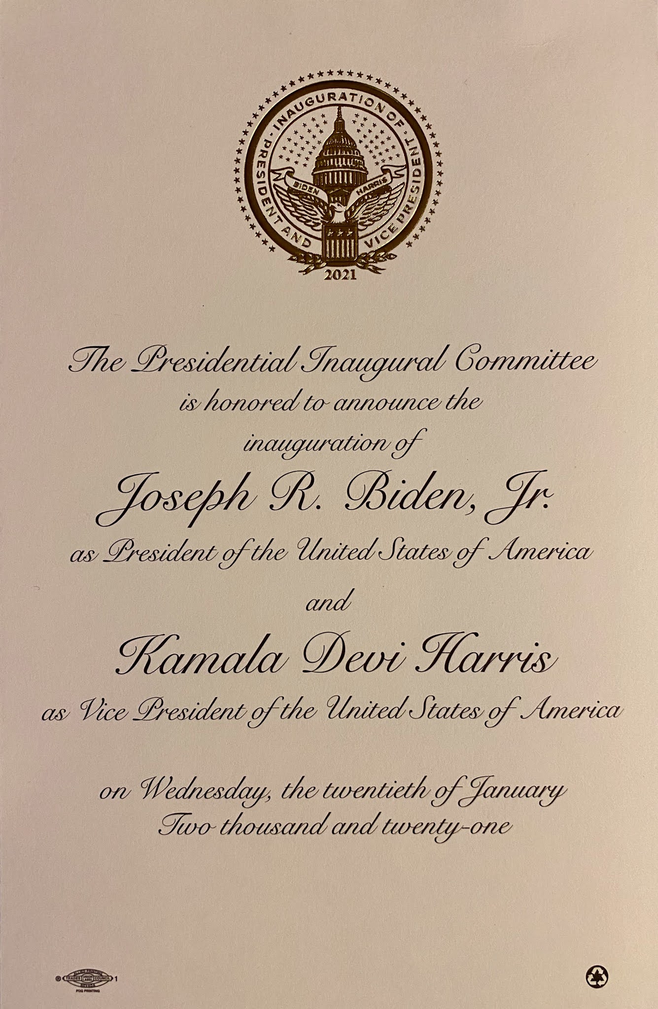 A Bob's Life: Inauguration Day - 2021