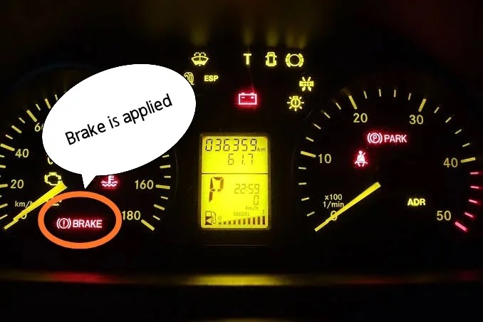 Why brake light blinking in a car