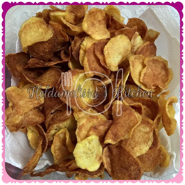 Heldamelissa's Kitchen: Kentang Chips Homemade