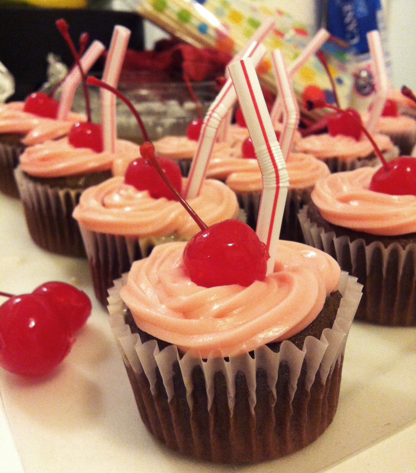 The Key To My Heart: Cherry Coke Float Cupcakes