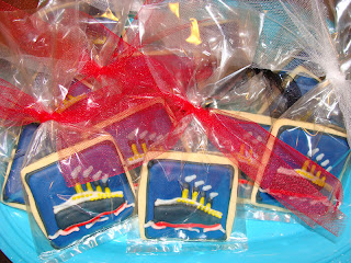 Door County Custom Cakes and Cookies: Jacob's Titanic Cookies and Cake