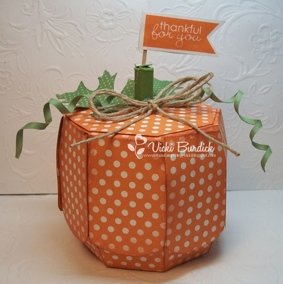 It's a Stamp Thing: Thankful for You Pumpkin Box