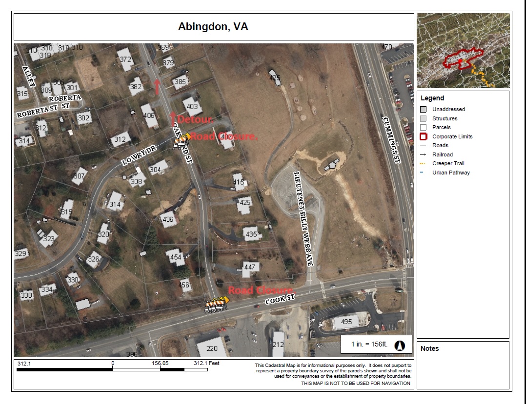 Town of Abingdon, Virginia : Sewer line replacement & upgrade @ Cook ...