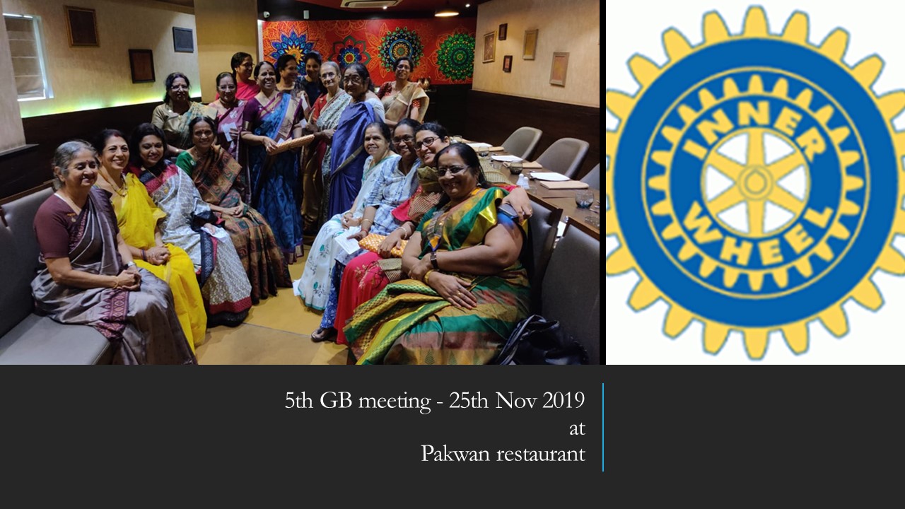 Inner Wheel Club of Madras South- District 323: Secretary Report 2019 ...