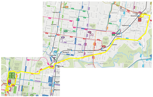 Melbourne on Transit: Timetable Tuesday #137: Route 546 - The Yarra's ...